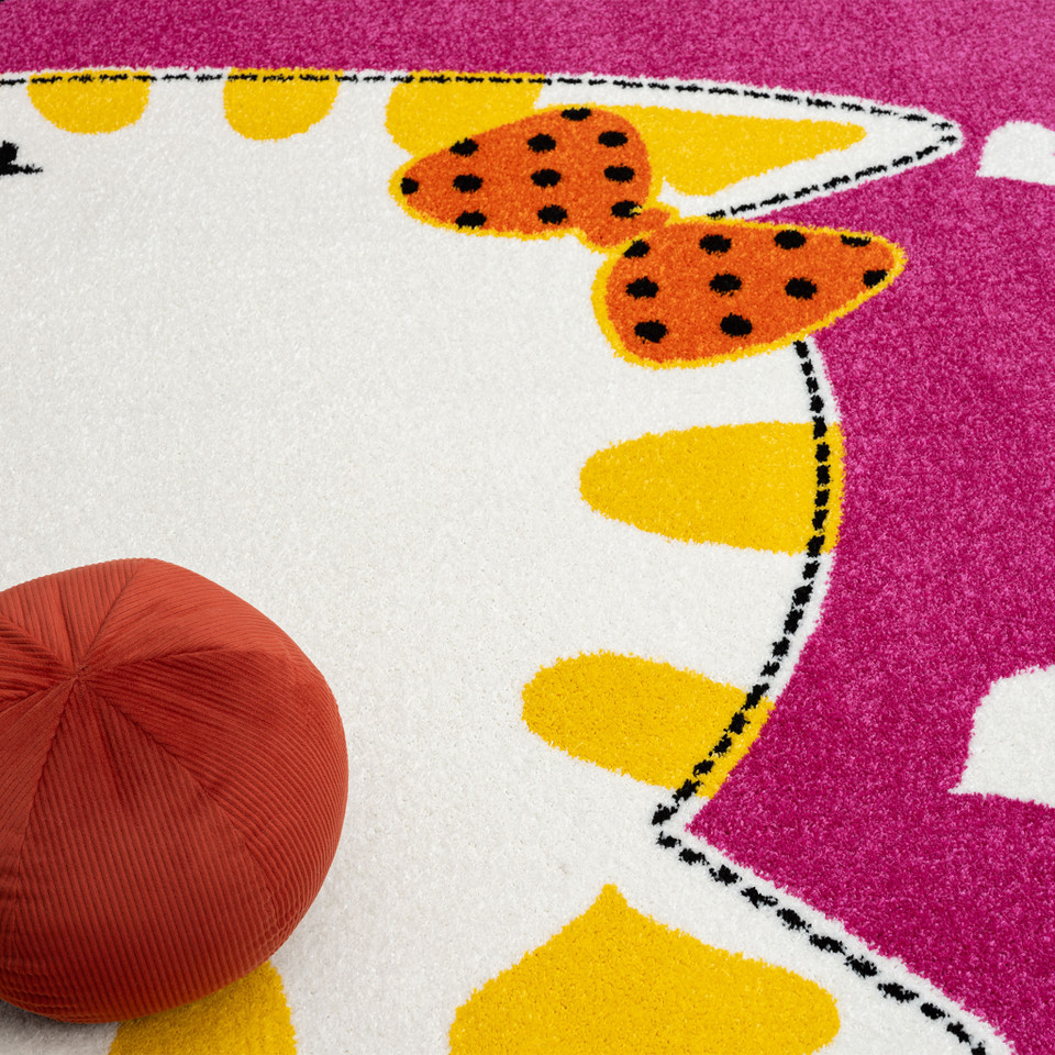 Calippo Pink Cat Rug | Shop Kids Rugs Online