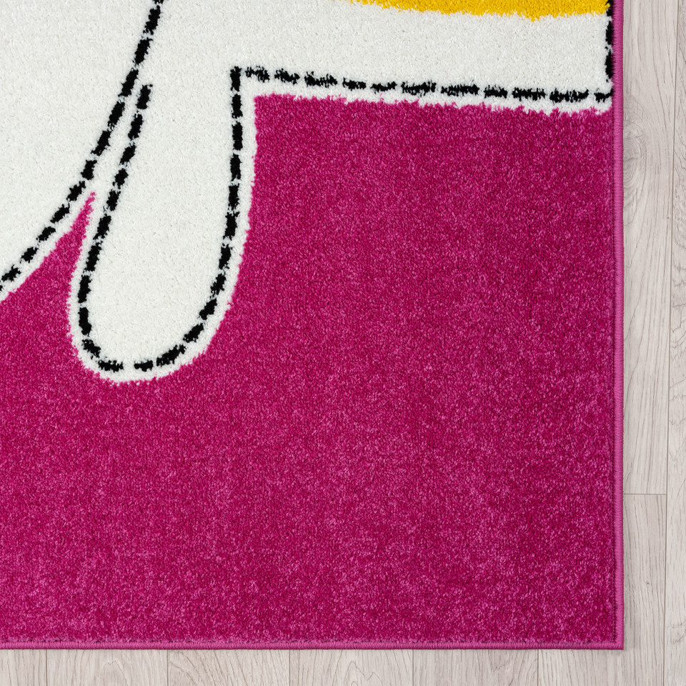 Calippo Pink Cat Rug | Shop Kids Rugs Online
