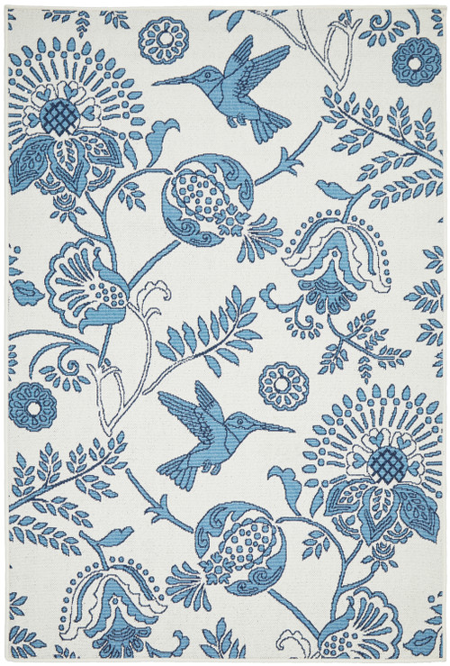 Breezy Blue Bird Rug - Rugs Express