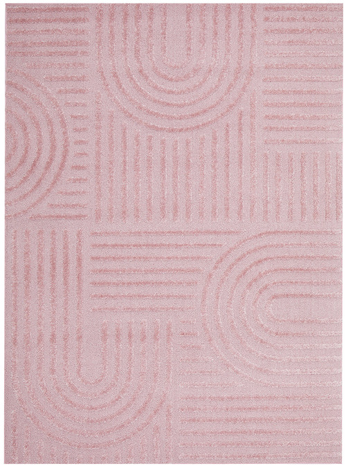 Sato Pink Swirl Rug - Rugs Express