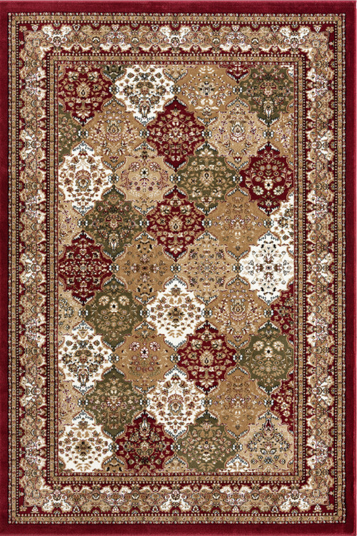 Mayfair Red Afghan Rug - Rugs Express