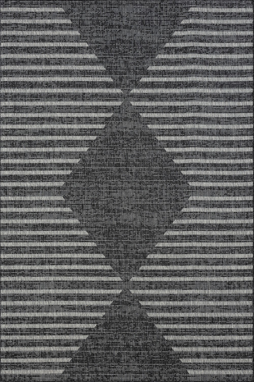 Verdi Ebony Diamond Outdoor Rug - Rugs Express