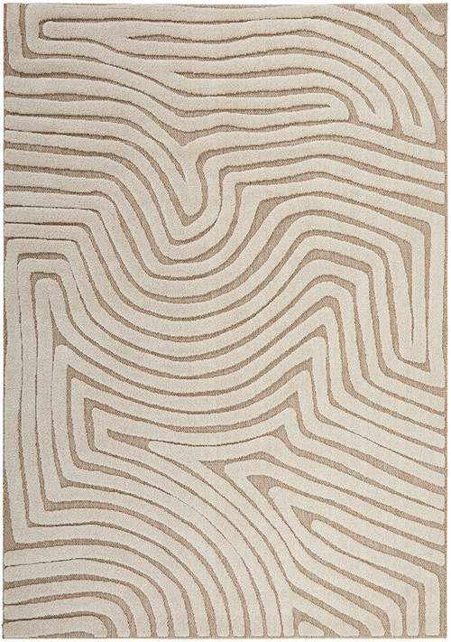 Elle Scribble Beige Rug - Rugs Express