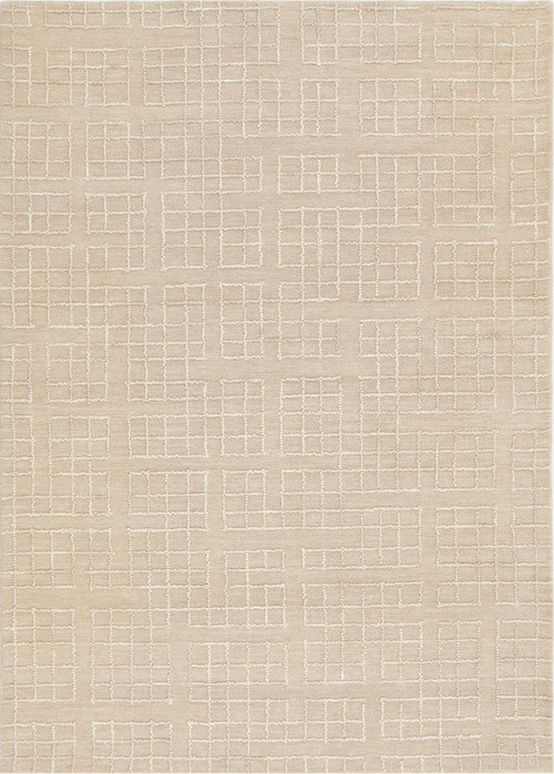 Casa Plush Beige Wool Rug