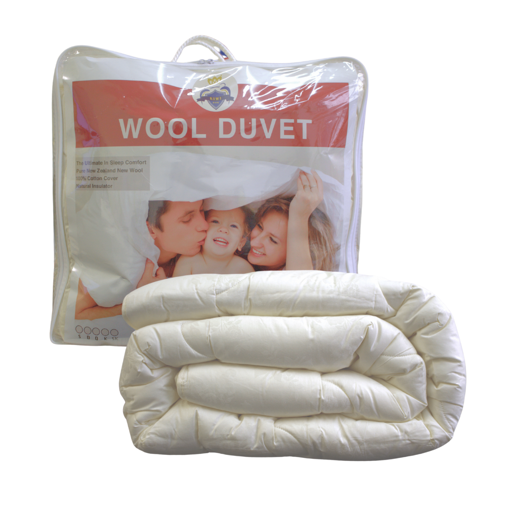 100% NZ Wool Duvet Inner (500gsm) by Kiwi Wool - queenb