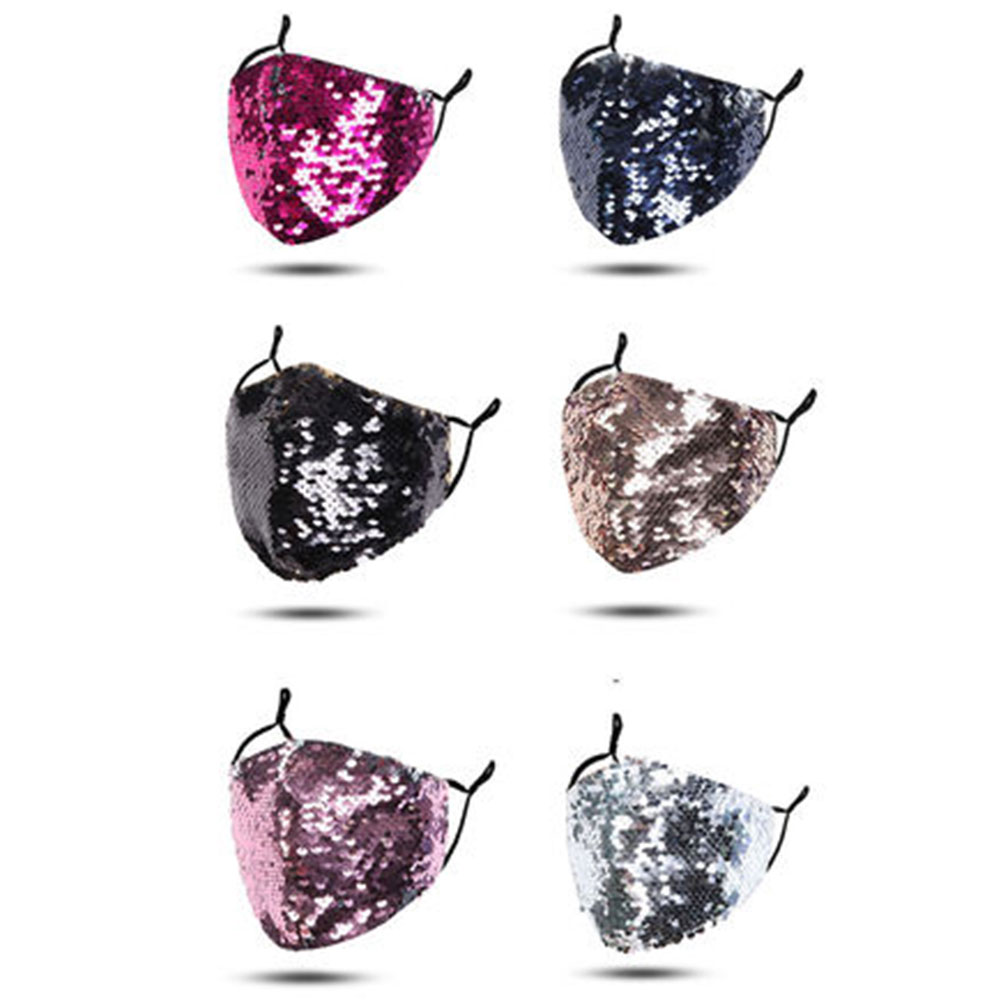 Clearance 2 Tone Bling Reusable Face Mask by Maskit - queenb