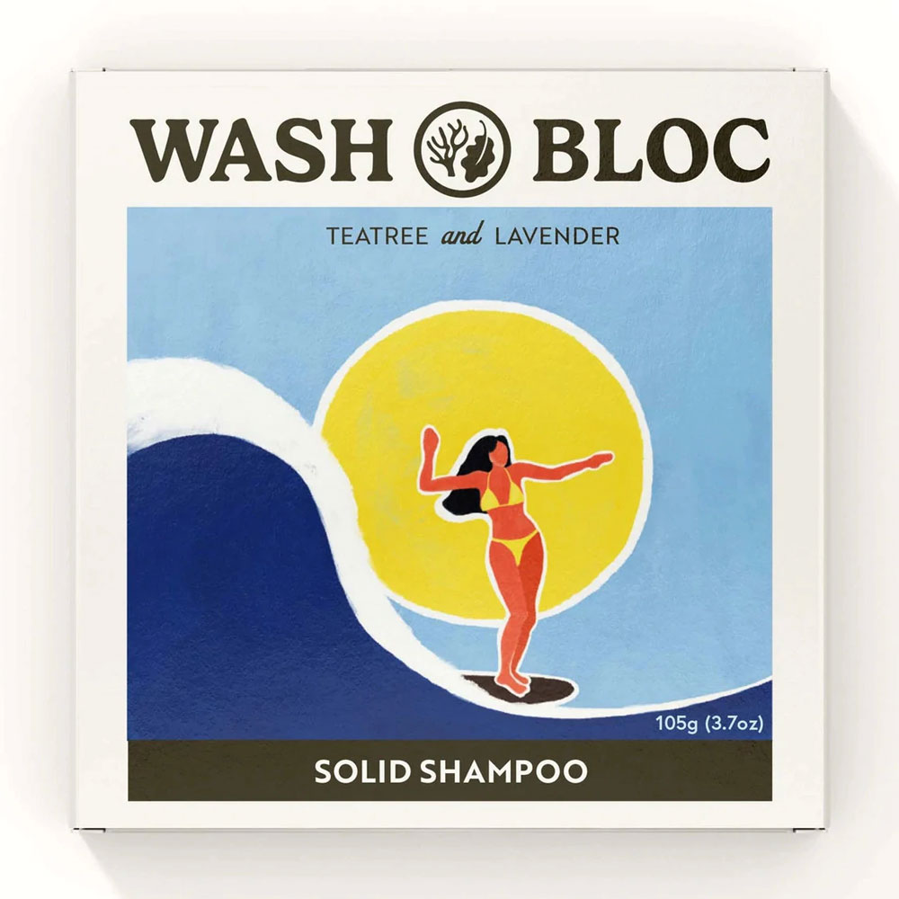 Solid Tea Tree and Lavendar Shampoo Block by Wash Bloc - queenb