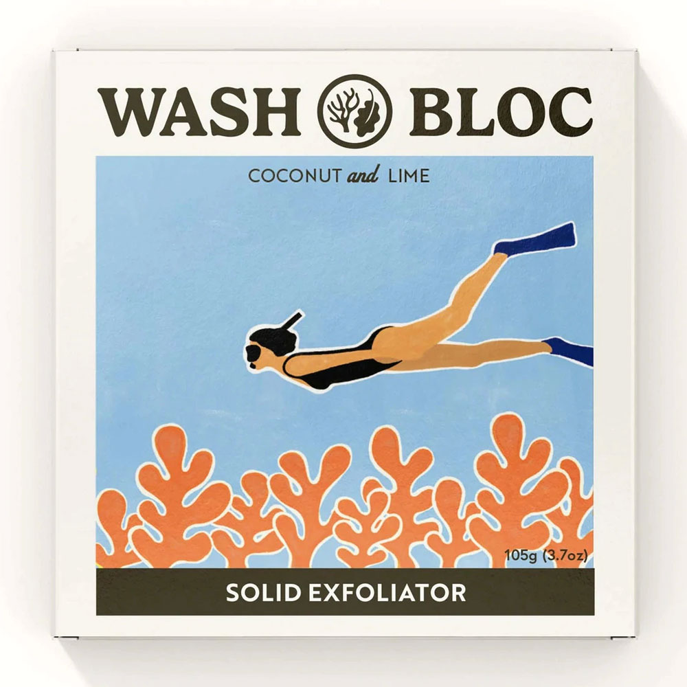 Tahitian Lime Body Exfoliator Block by Wash Bloc - queenb