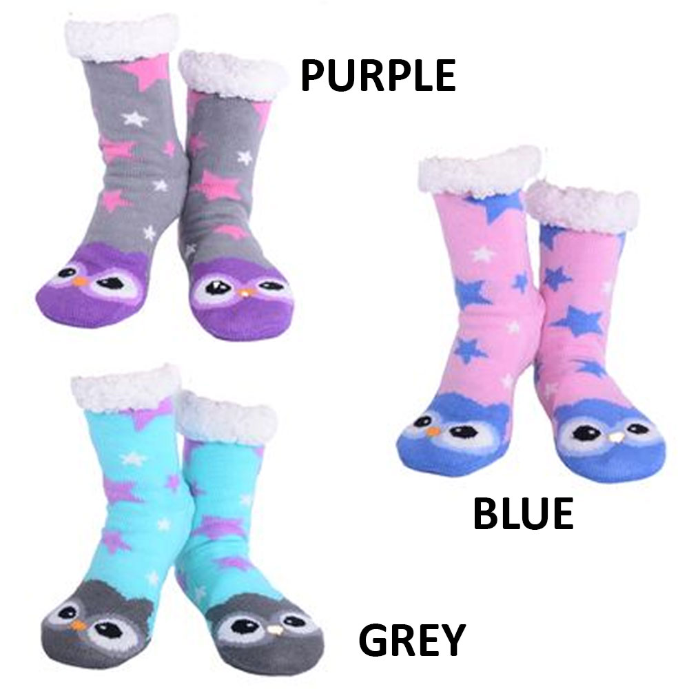Ladies Owls/Stars Socks by Nuzzles - queenb