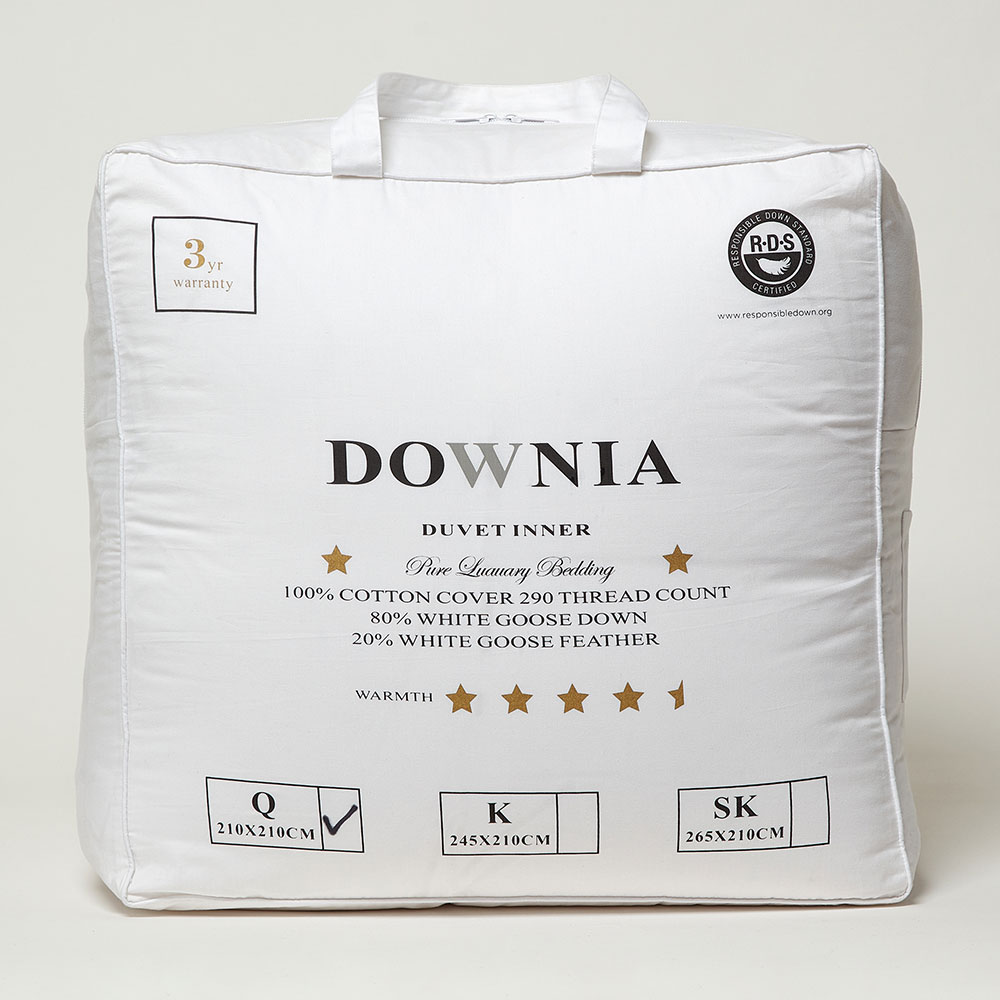 80/20 Goose Down and Feather Duvet Inner by Downia - queenb