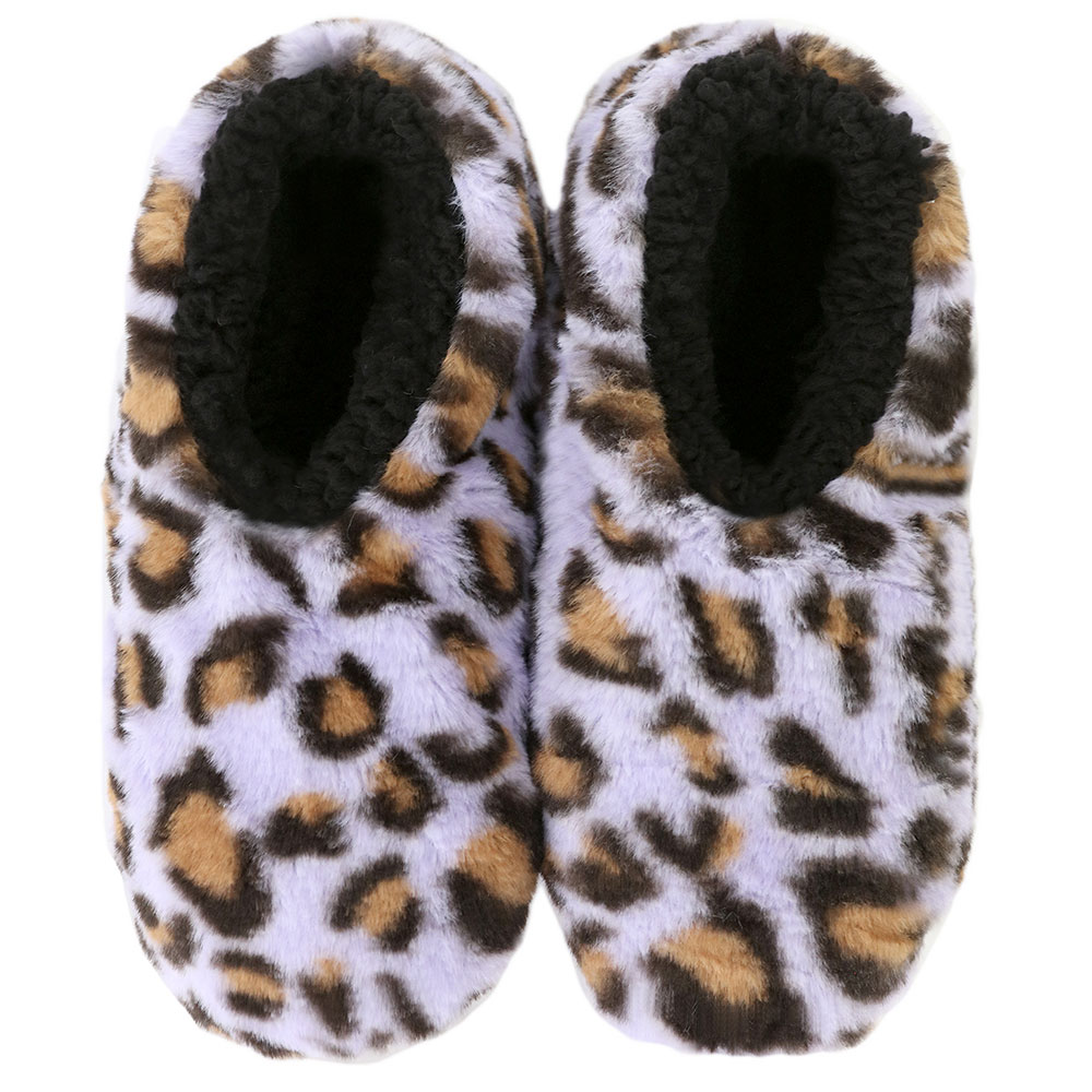 Buy Women's Lilac Leopard Print Slippers by SnuggUps | Support Small ...