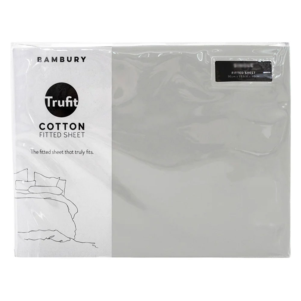 Shop Online Trufit Silver Sheet Set by Bambury | queenb