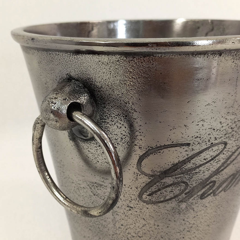 Buy Antique Nickel Champagne Bucket by Backyard | queenb.co.nz