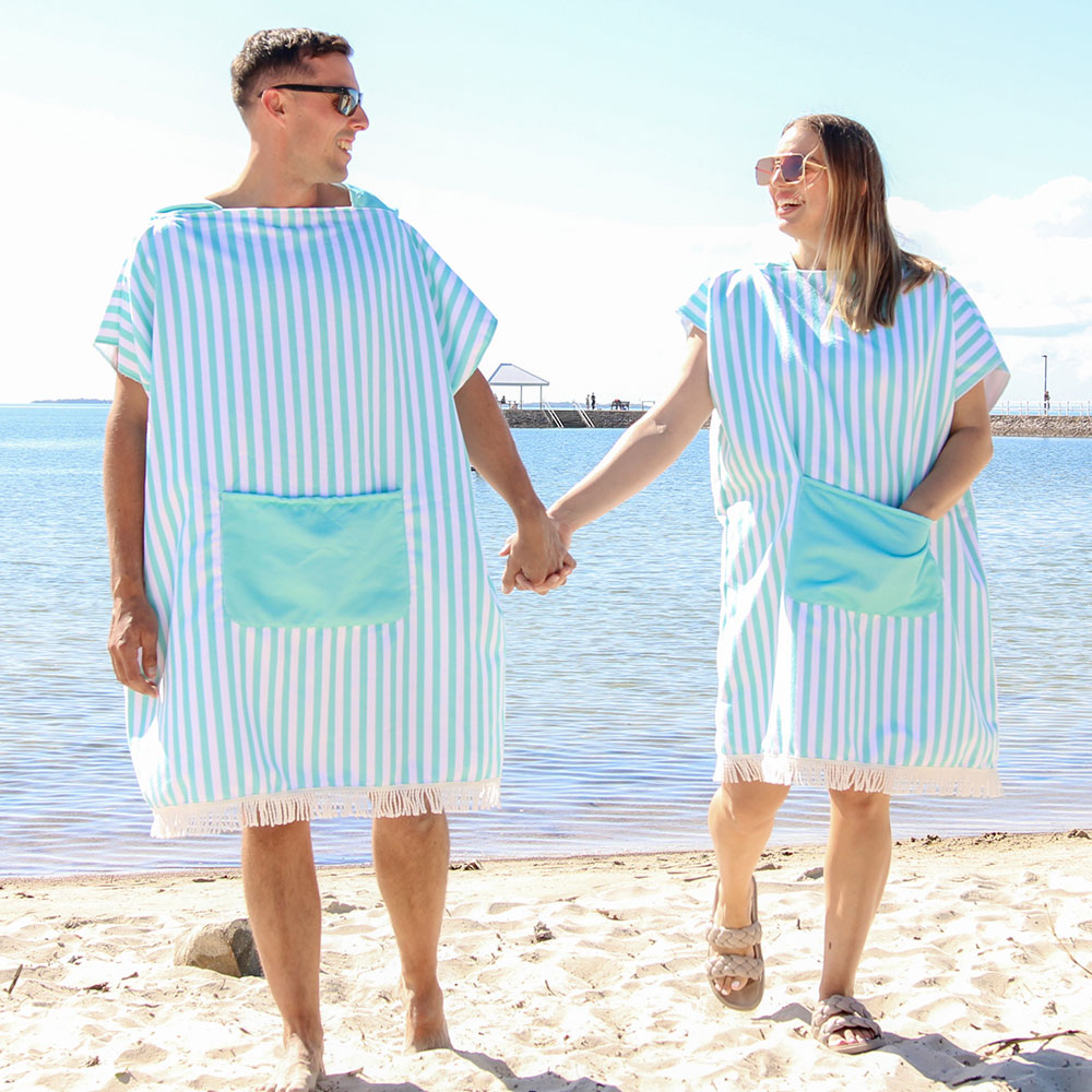 Purchase Mint Hooded Adult Poncho by Splosh | queenb