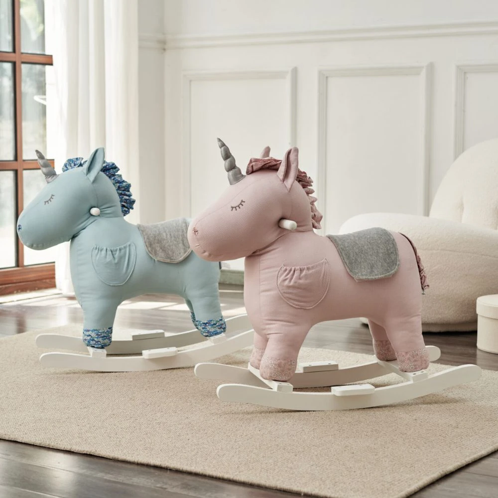 Pink Unicorn Rocker by Little Dreams | queenb.co.nz | Shop Online
