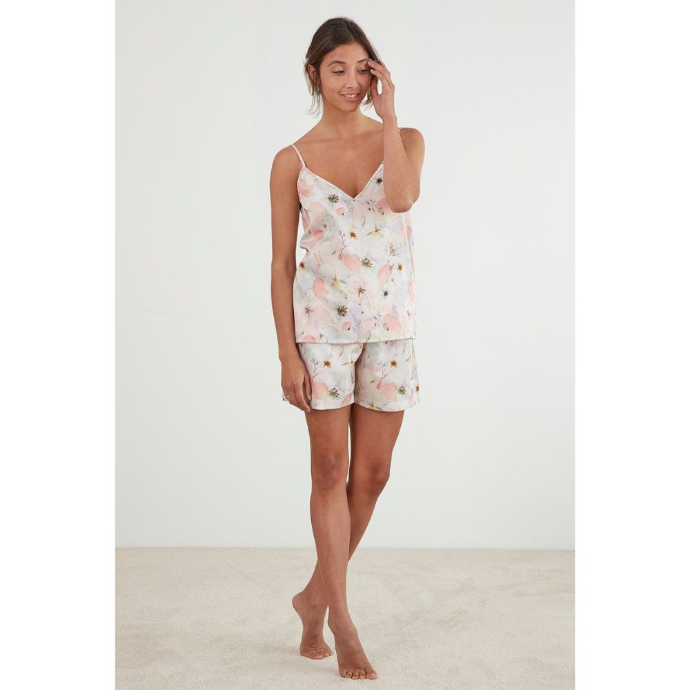 Petals Cami Short PJ Set by Baksana | queenb | Buy Now
