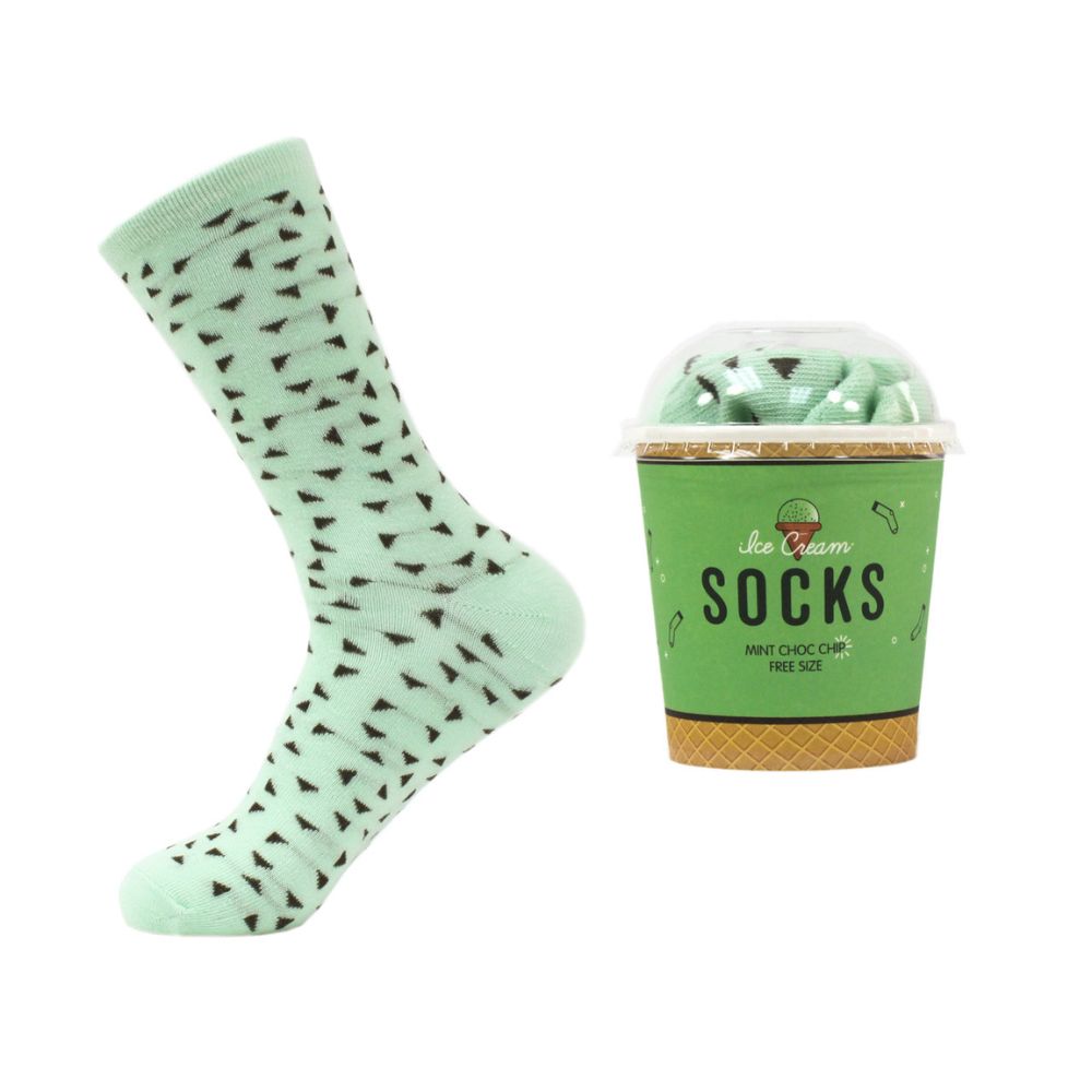 Purchase Mint Choc Chip Ice Cream Socks by outta SOCKS| queenb.co.nz ...