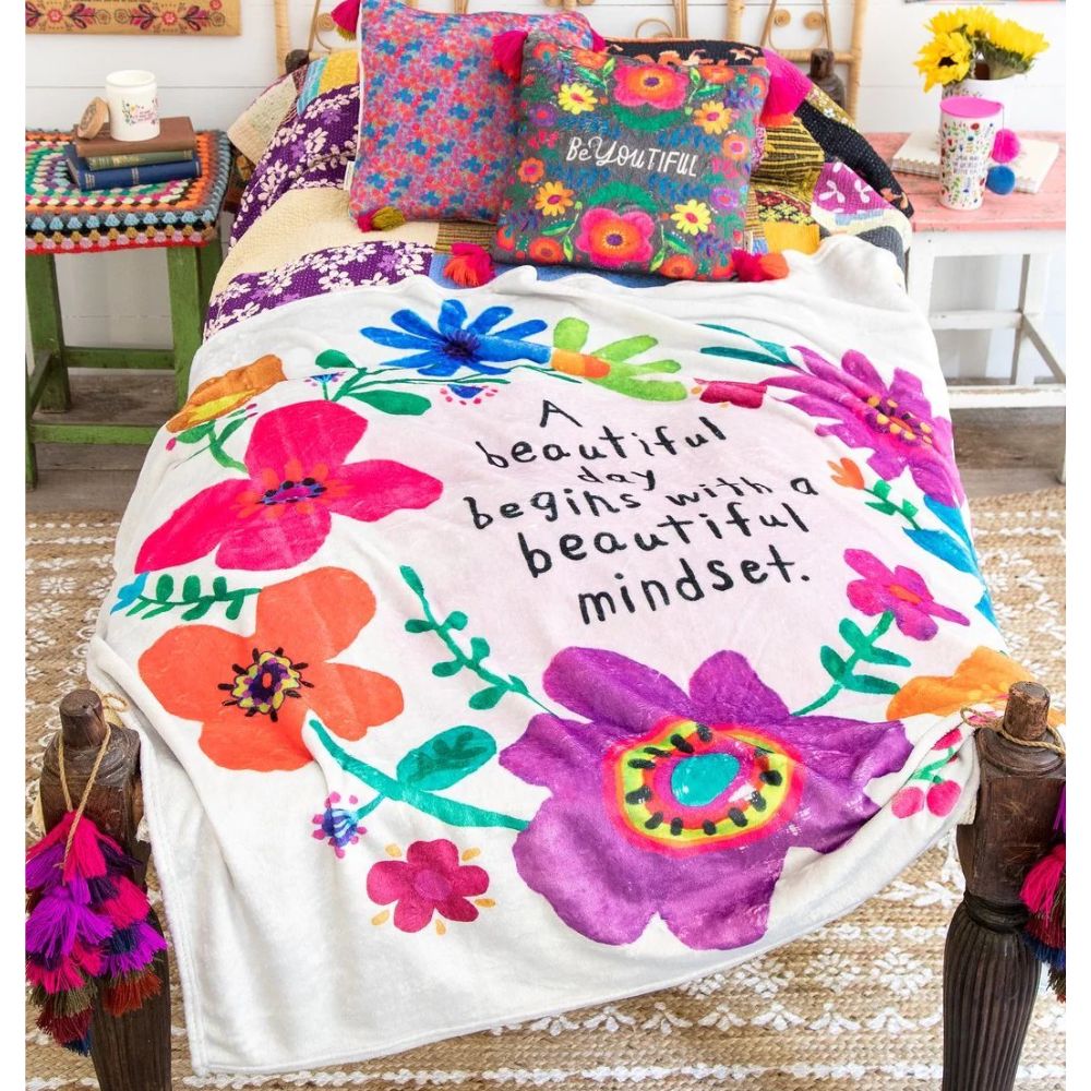 Beautiful Day Cosy Blanket by Natural Life | queenb