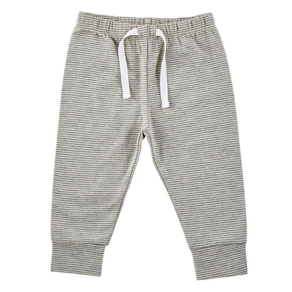 Shop Cream/Grey Stripe Pants (0-6 months) by Stephan Baby | queenb