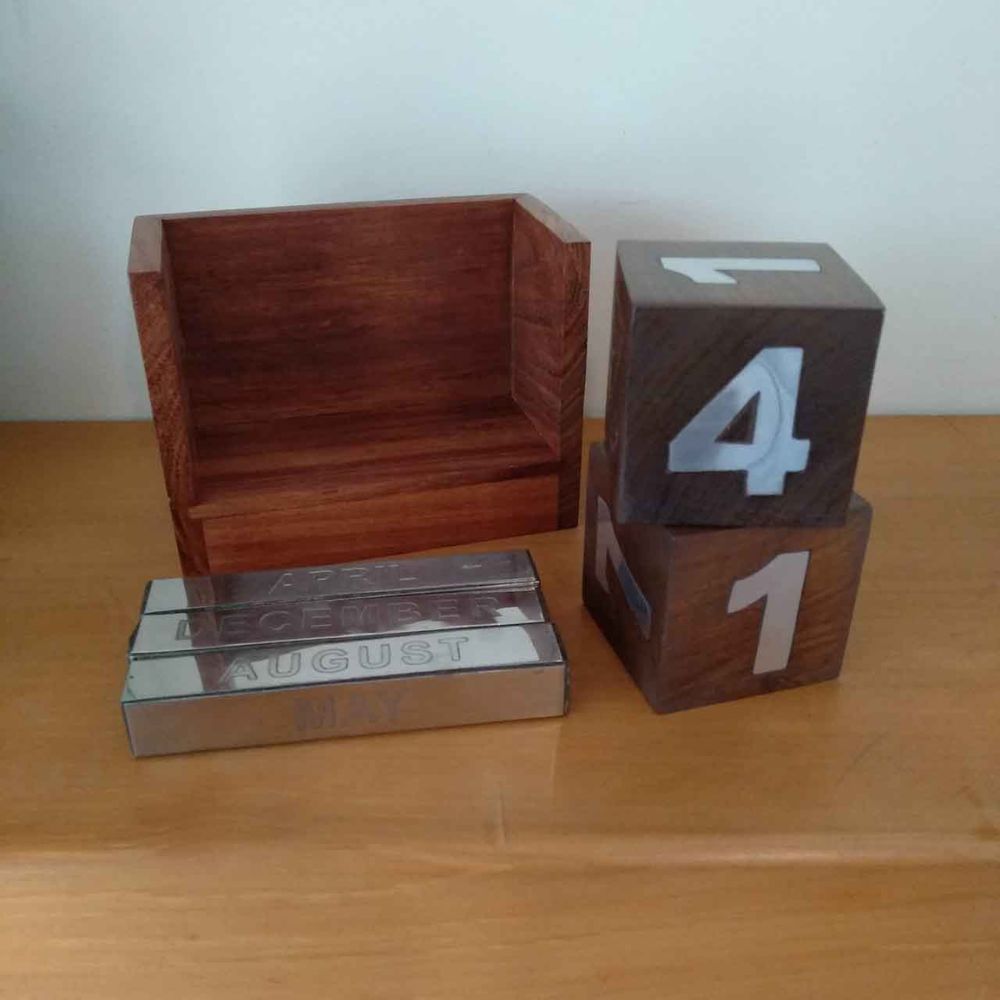 Purchase Timber Block Calendar by Backyard | Support Small Kiwi Businesses