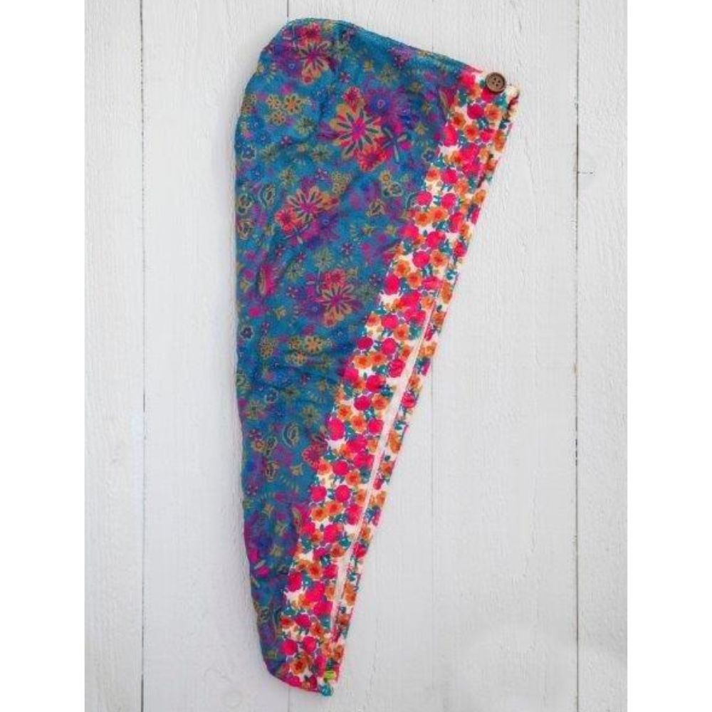 Purchase Bright Floral Hair Towel Wrap by Natural Life | Support Small ...