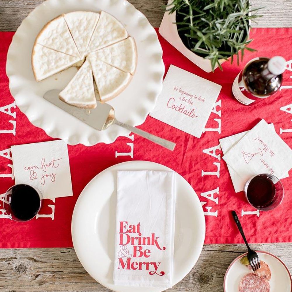 Purchase Fa La La Linen Table Runner by Santa Barbara Design Studio ...