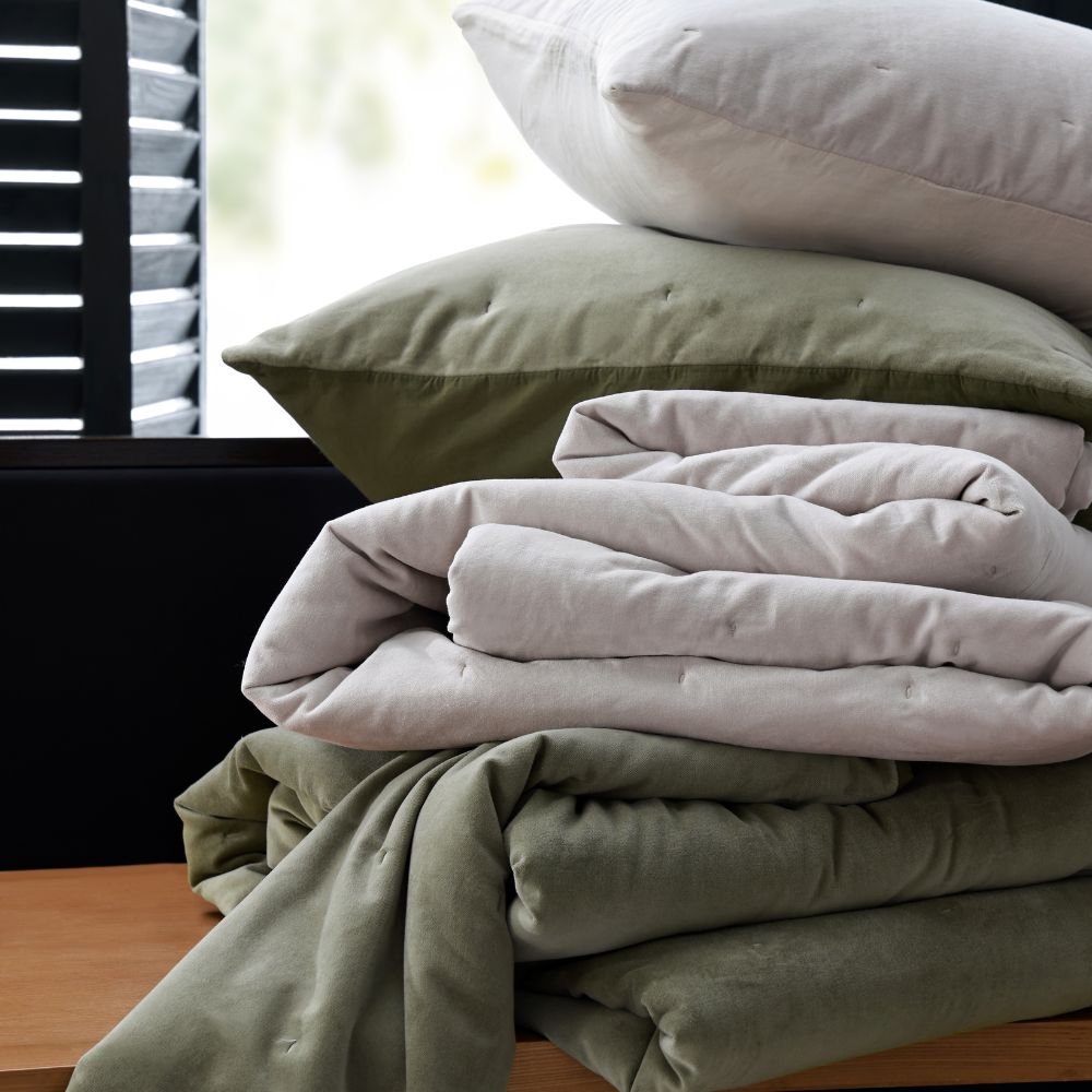 Buy Hana Quilt - Tea by MM Linen| Support Small New Zealand Businesses