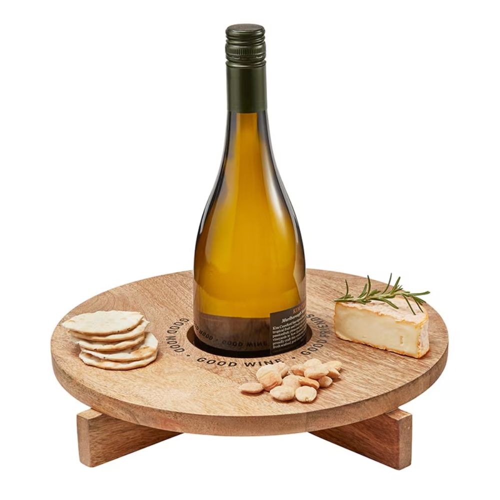 Buy Wine Holder Cheese Board by Santa Barbara Design Studio | Quality ...