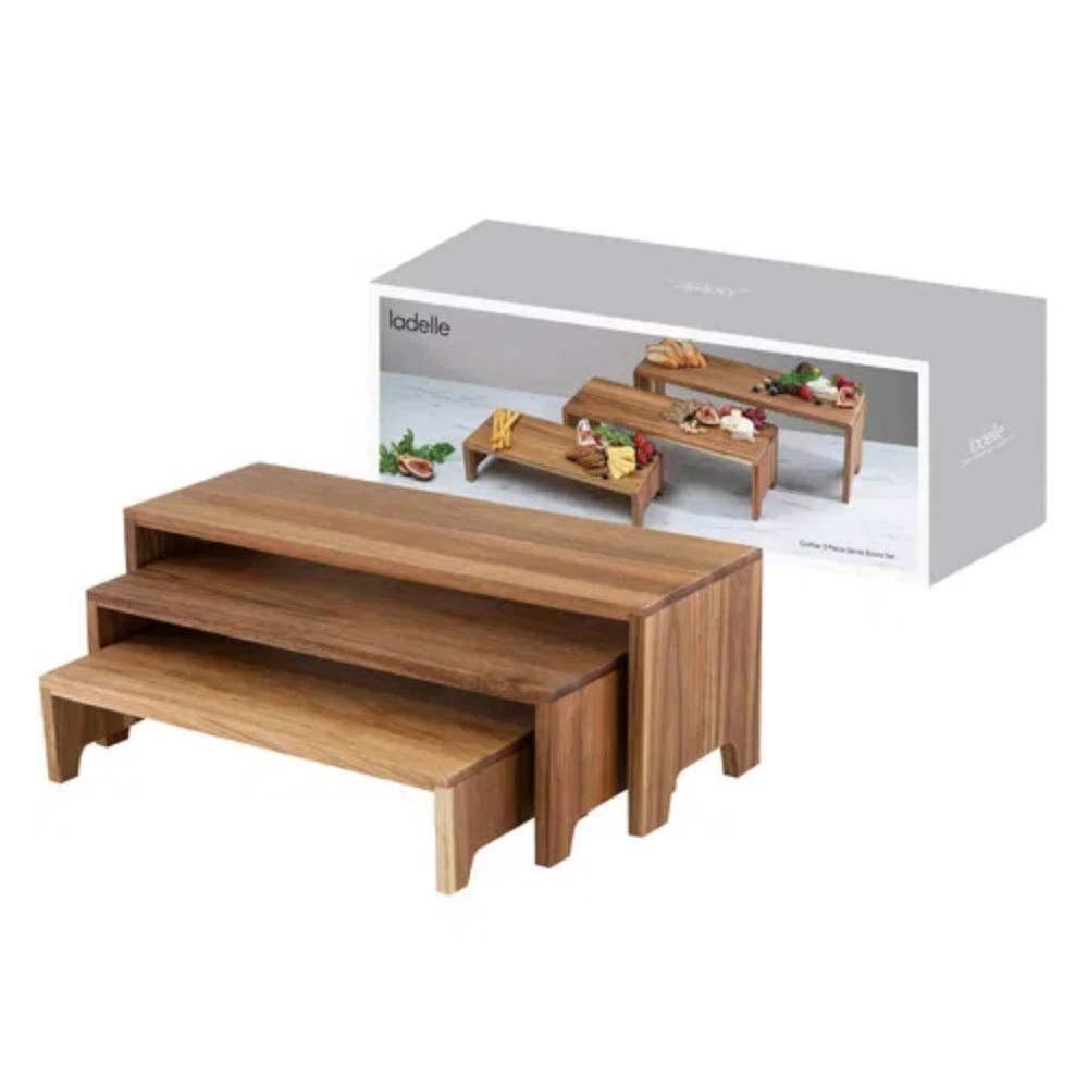 Shop Gather 3 Piece Serve Board Set by Ladelle Online | queenb
