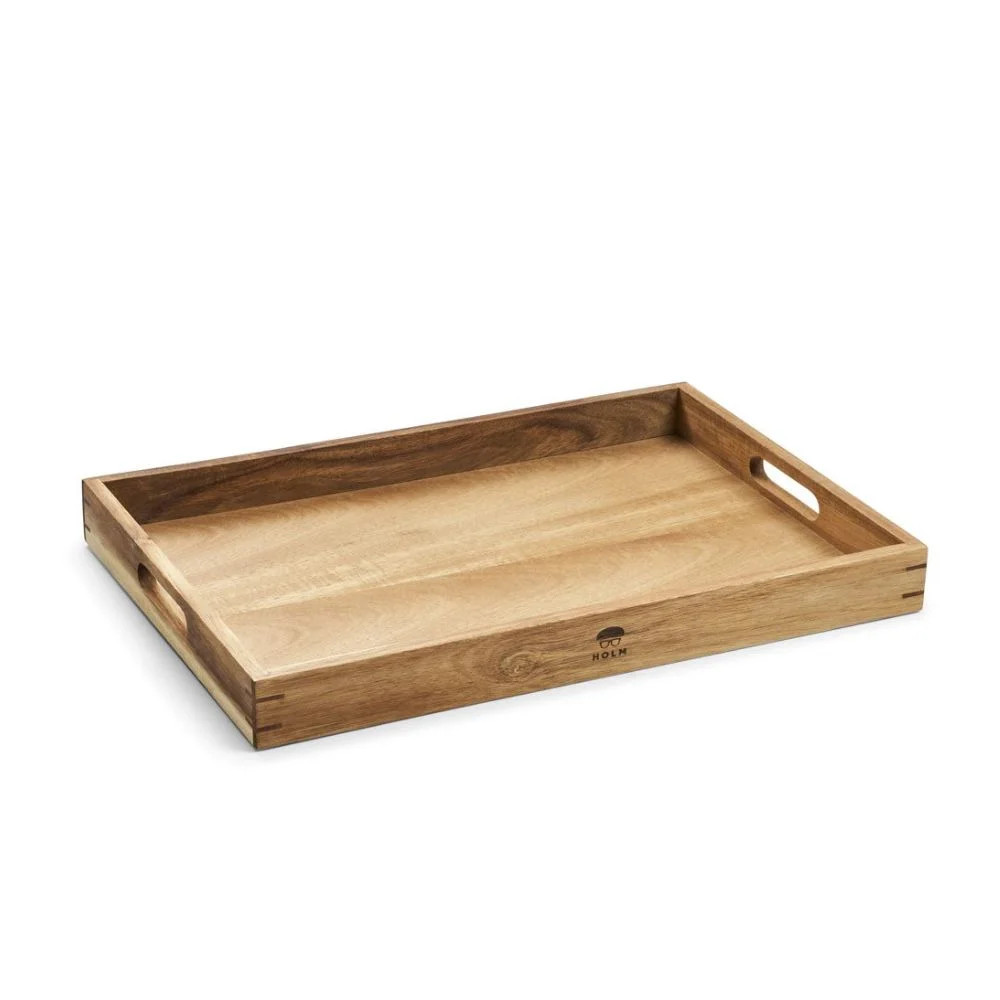 Purchase Acacia Wood Tray w/Handles by Holm Denmark | queenb