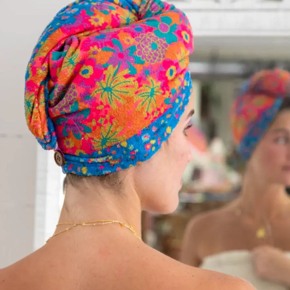 Shop Hair Towel Wrap Neon Magenta by Natural Life | Quality Home Décor