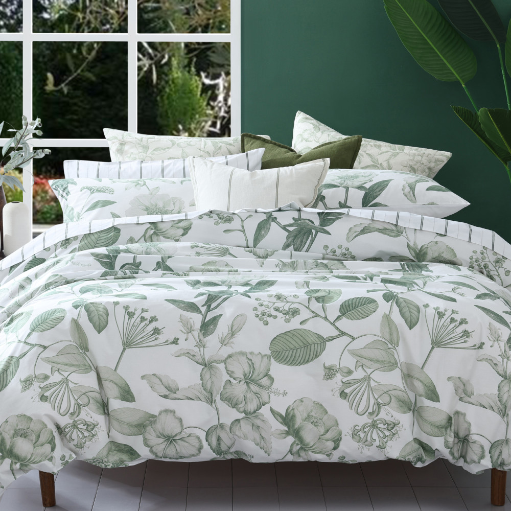 Purchase Botanical Leaf Duvet Cover Set by MM Linen | queenb.co.nz