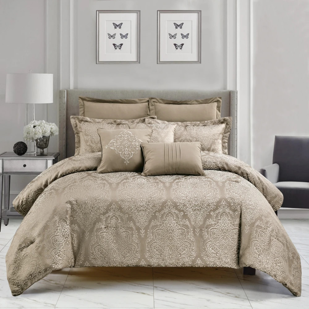 Purchase Opulence Gold 8Pc Comforter Set Super King By Marlborough ...