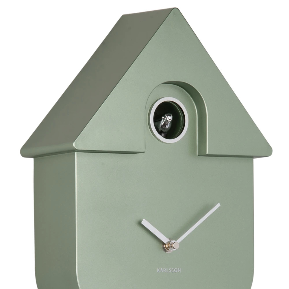 Modern Cuckoo Clock Metallic Jungle Green by Karlsson for Sale | queenb ...