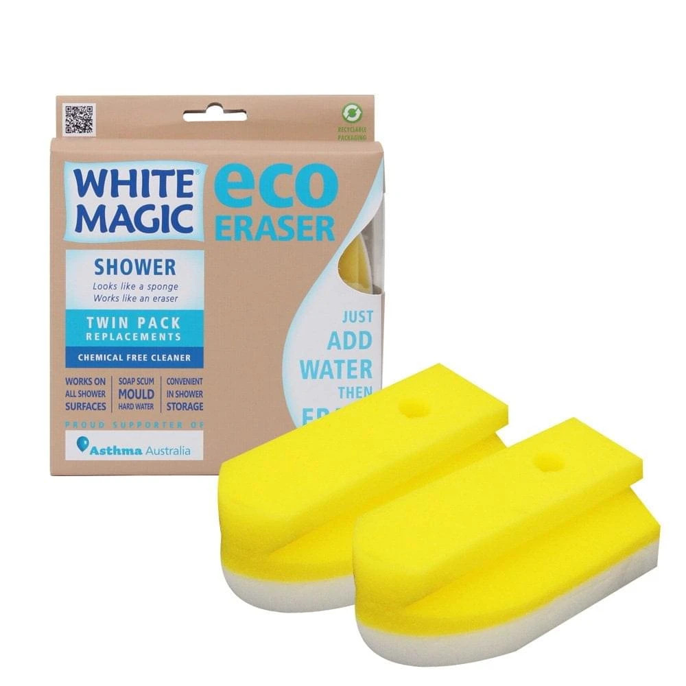 Purchase Shower Eraser Sponge Refill by White Magic (2 Pack) | queenb.co.nz