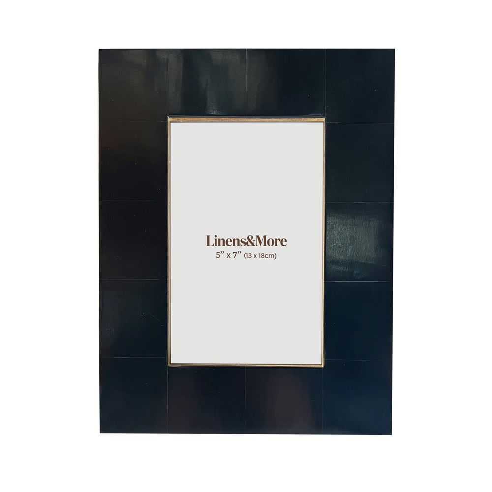 Purchase Black Resin Frame 5 × 7" by Linens and More | queenb.co.nz