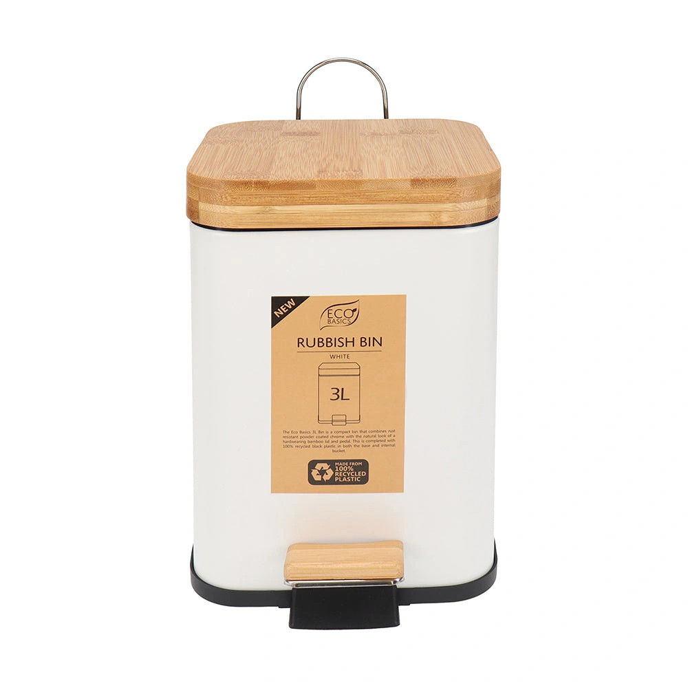 Purchase Eco Basics Rubbish Bin Square 3L by White Magic | queenb.co.nz
