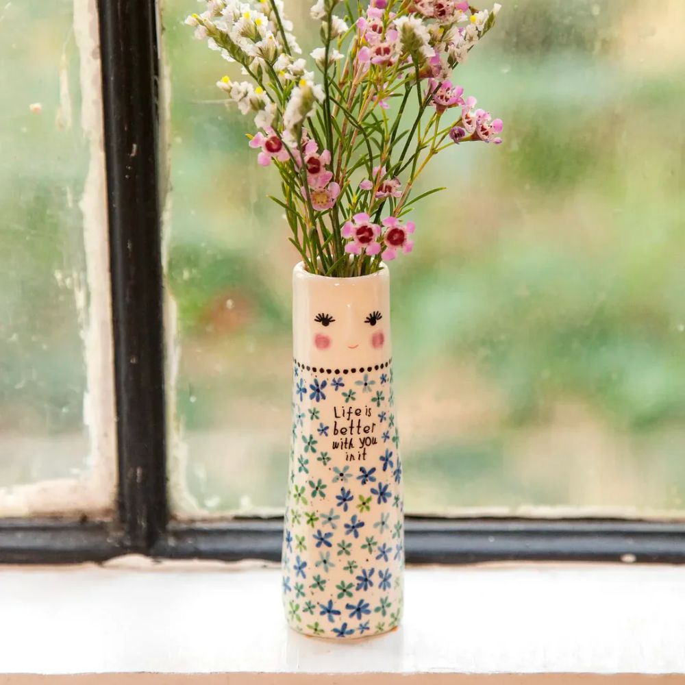 Folk Friend Bud Vase - Life Is Better by Natural Life | queenb | Shop ...