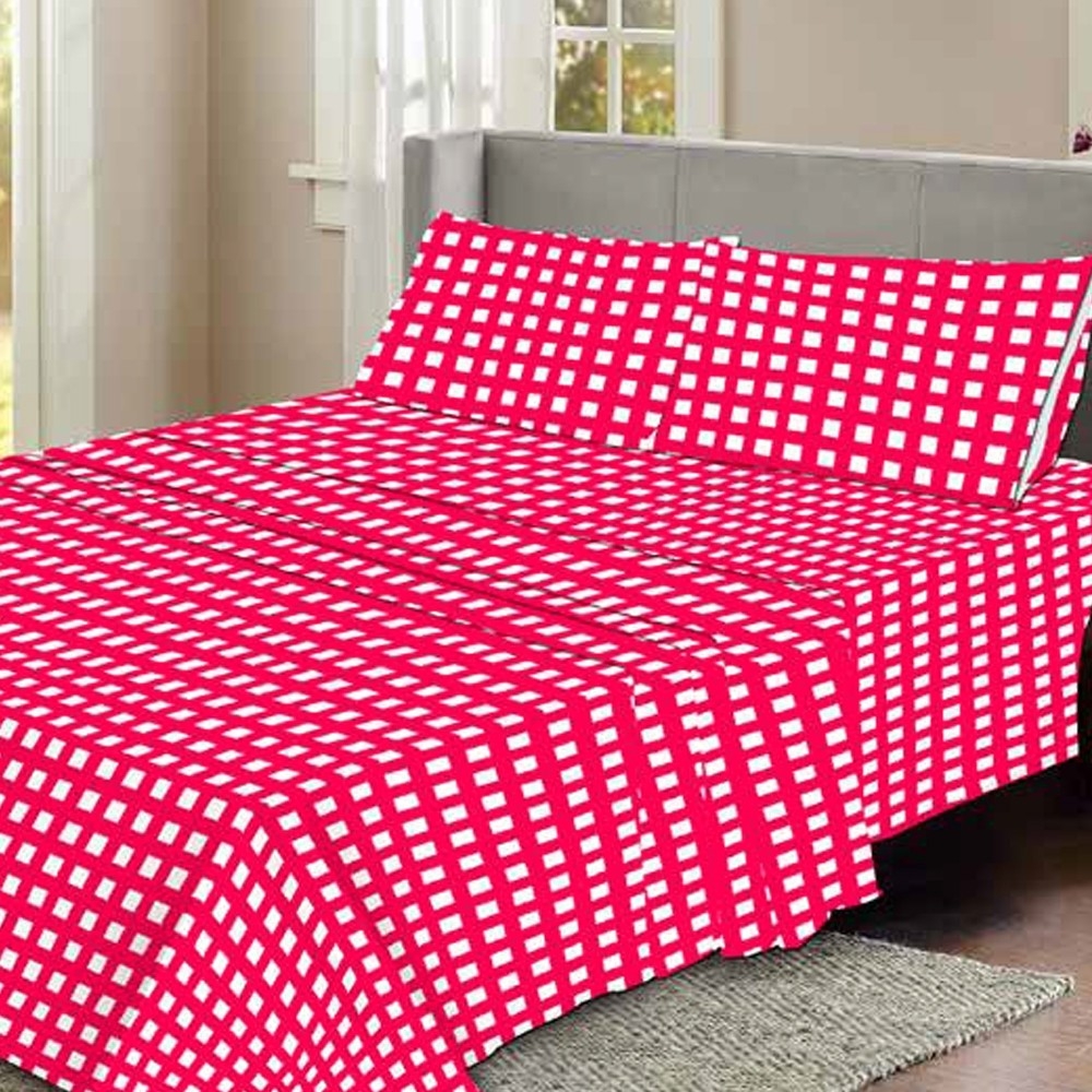 Check Flannelette Sheet Set by Elements - queenb