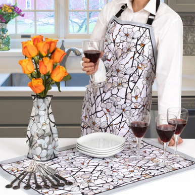 Tiffany Magnolia Window Apron by Modgy - queenb