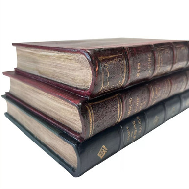 Shop Antique Stacking Books Large Antique Red/Black by Linens and More ...