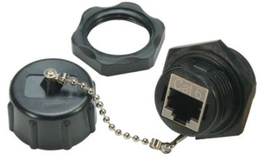 L-Com Category 6 IP67 RJ45 Bulkhead Panel Mount Coupler - Rfwel Engr E ...