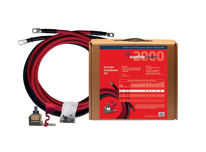 Samlex DC-2000-KIT 200A Inverter Installation Kit for 2000W Inverters ...