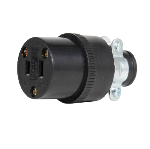 15 A, 125 VAC, NEMA 1-15R, Wire Connector, Straight Blade, Grounding ...
