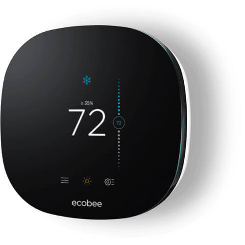 Ecobee EB-STATE6LP-01 Smart Thermostat with Voice Control, Black ...