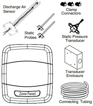 Trane ComfortLink II ZZONEPNLAC52ZB, 4 Zone Panel Assembly - Rfwel Engr ...