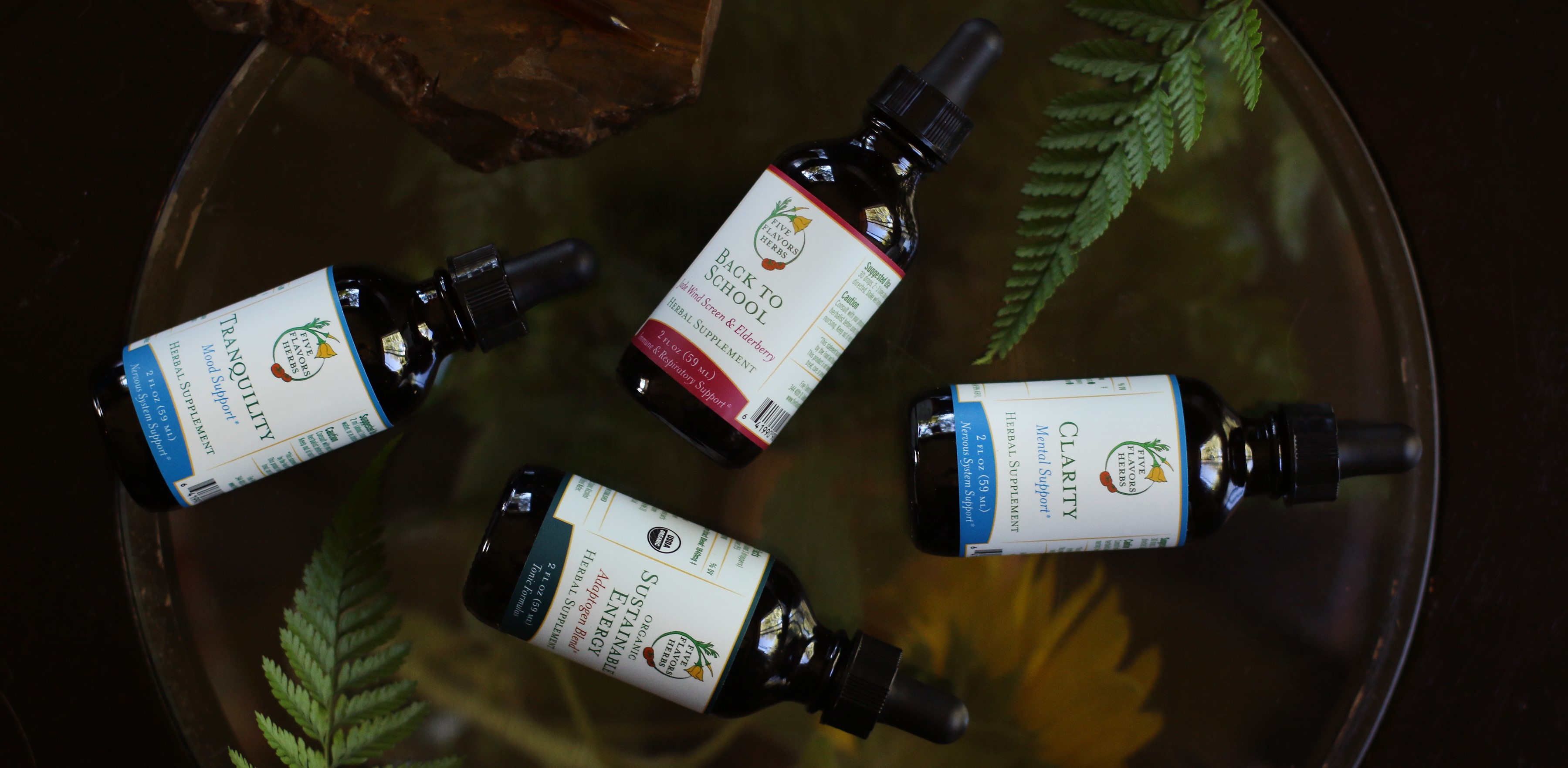 Herbal Tinctures for Natural Health Support - Five Flavors Herbs