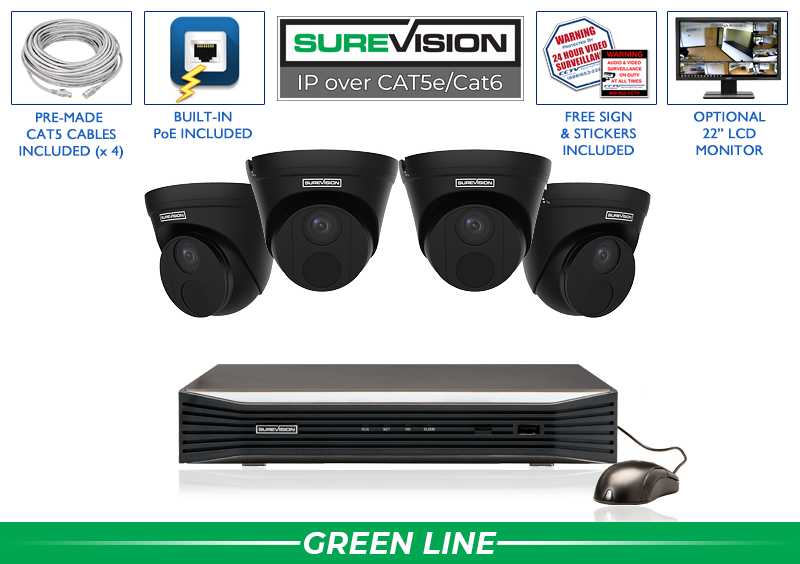 4-Camera Security System: Protect Your Space 24/7
