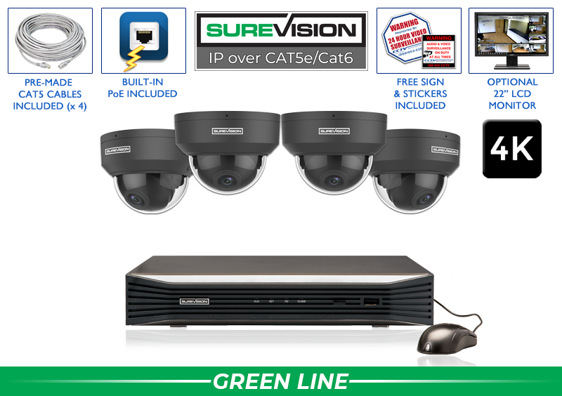 Elevate Your Security with Our 4K Dome Camera System – Get Yours Now!