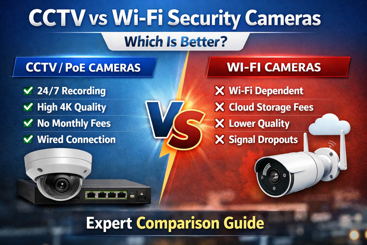 CCTV vs Wi-Fi Security Cameras | Expert Comparison Guide - CCTV ...